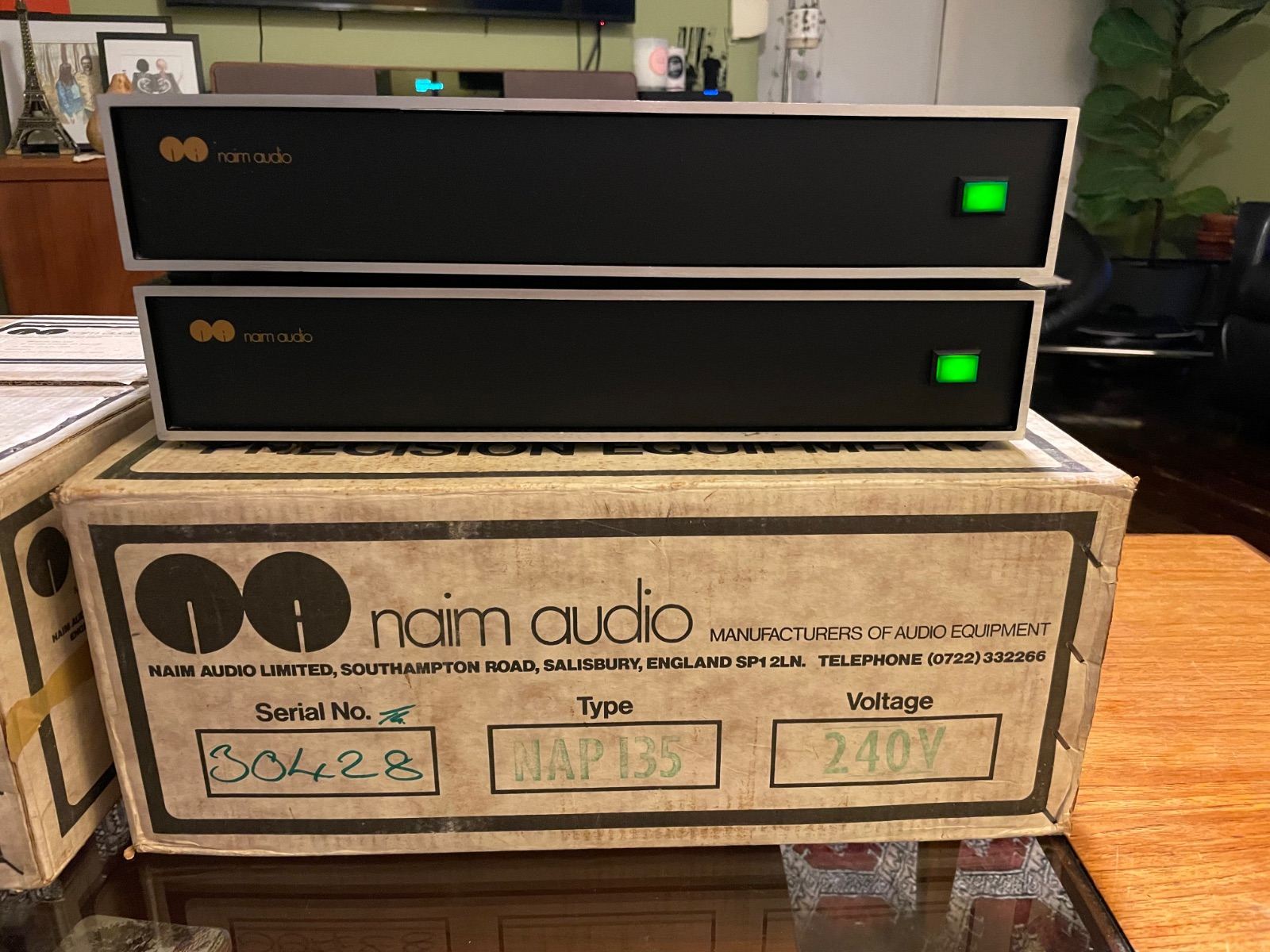 FS: Naim Nap 135 Mono Block Chrome Bumper Amps x 2 Bulk Lot - Stereo ...