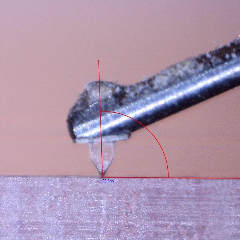 Stylus Rake Angle - USB Microscope method - Turntables, Record Players ...
