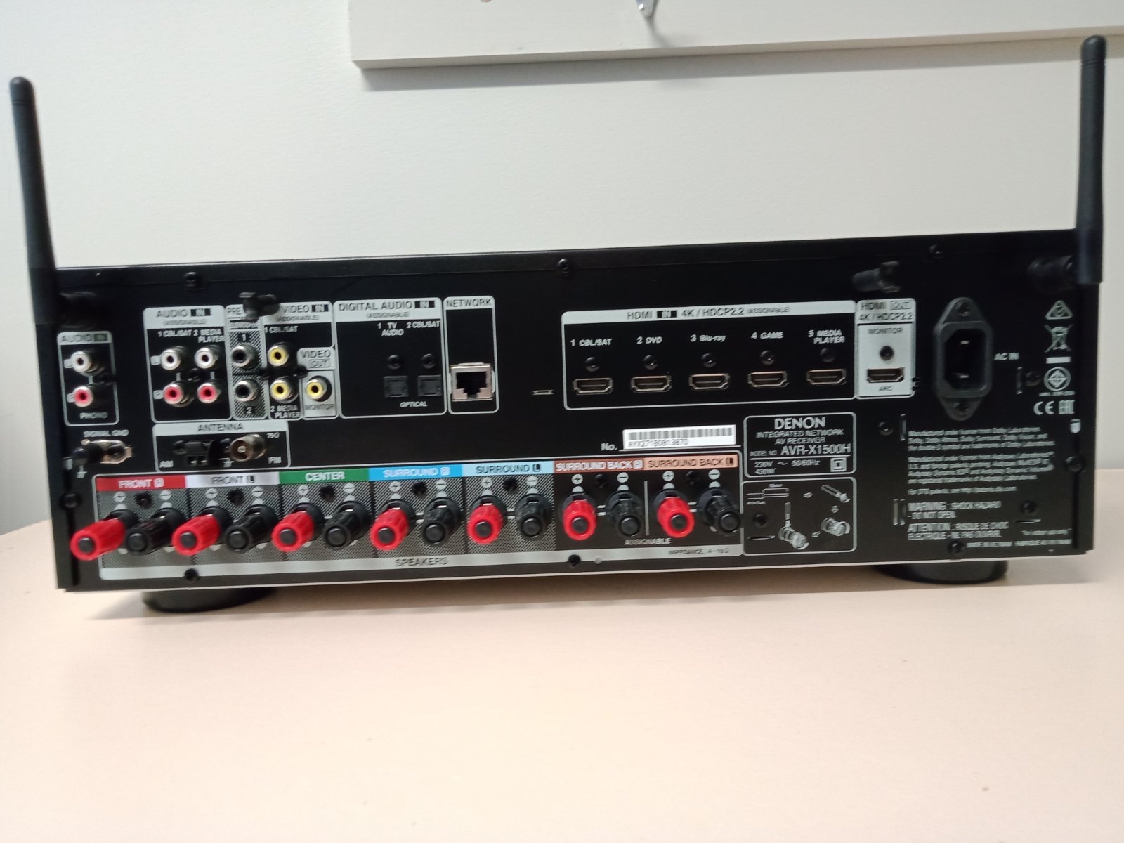 FS: Denon Receiver - AVR-X1500H - Stereo, Home Cinema, Headphones ...