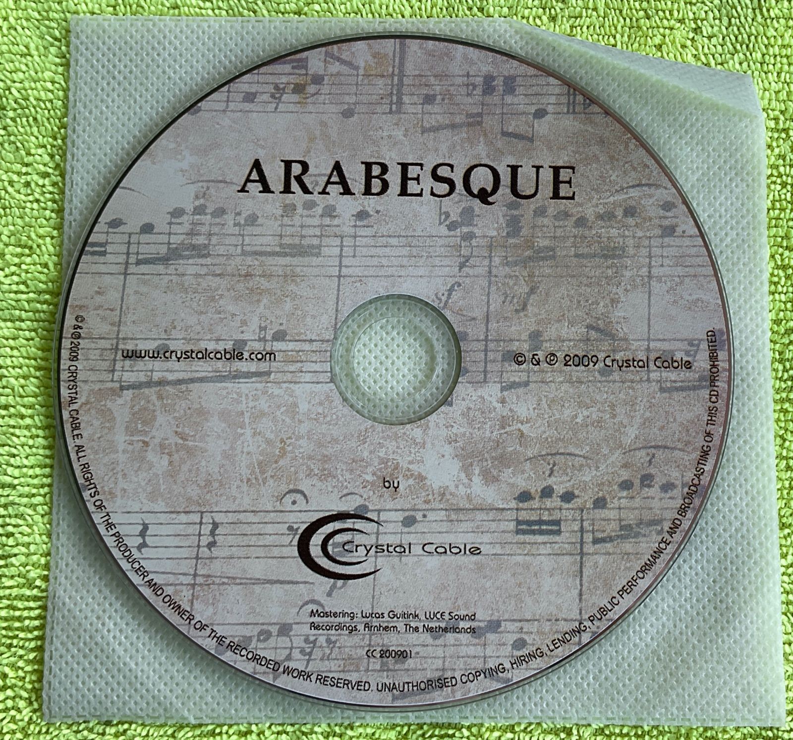FS: ARABESQUE (by Crystal Cable) CD SOLD PENDING. |﻿ Vinyl, CD, and Blu-ray