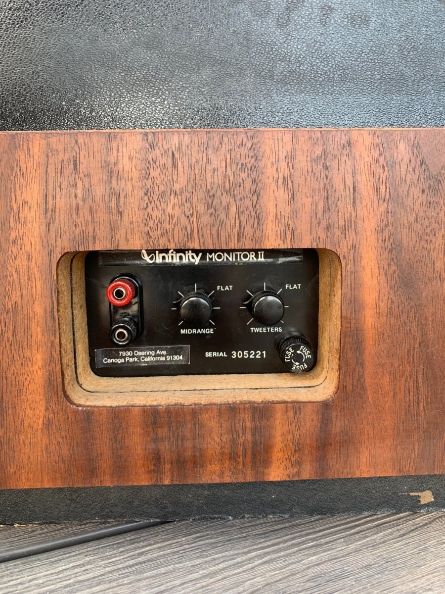 Infinity Monitor II speakers - immaculately restored, original drivers ...