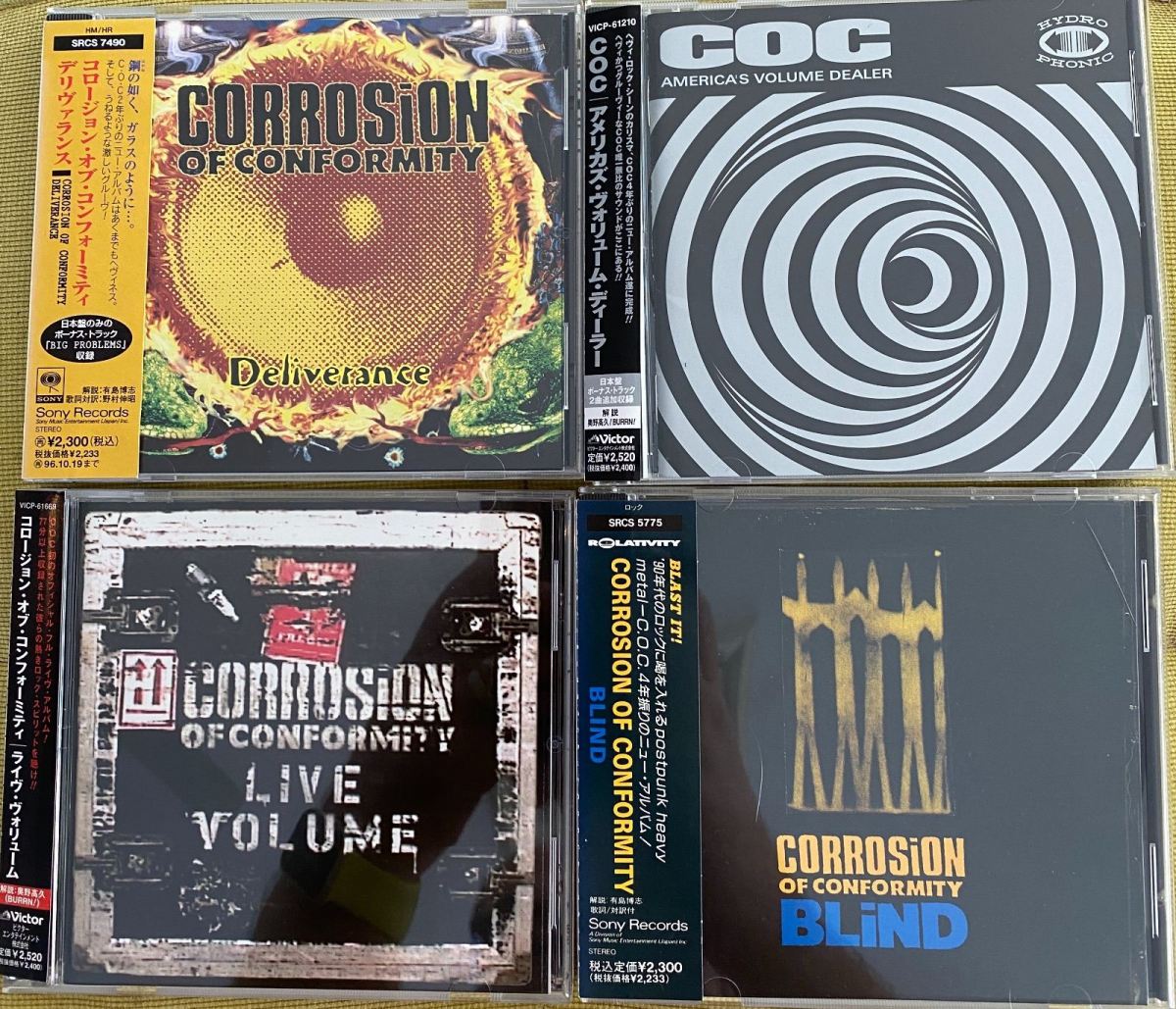 Corrosion of Conformity - bundle of 4 Japanese CDs complete with ...