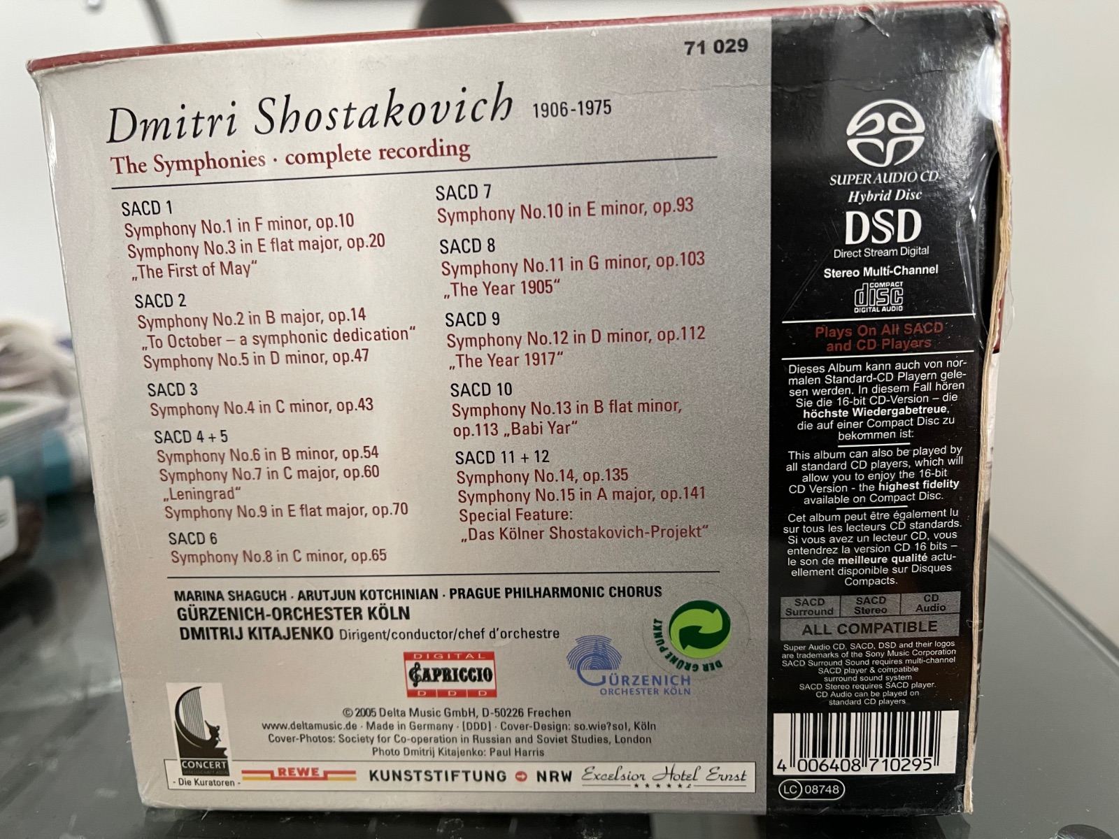 FS: Dmitri Shostakovich The Symphonies Complete Recording 12 x SACDs Box Set |﻿ Vinyl, CD, and ...