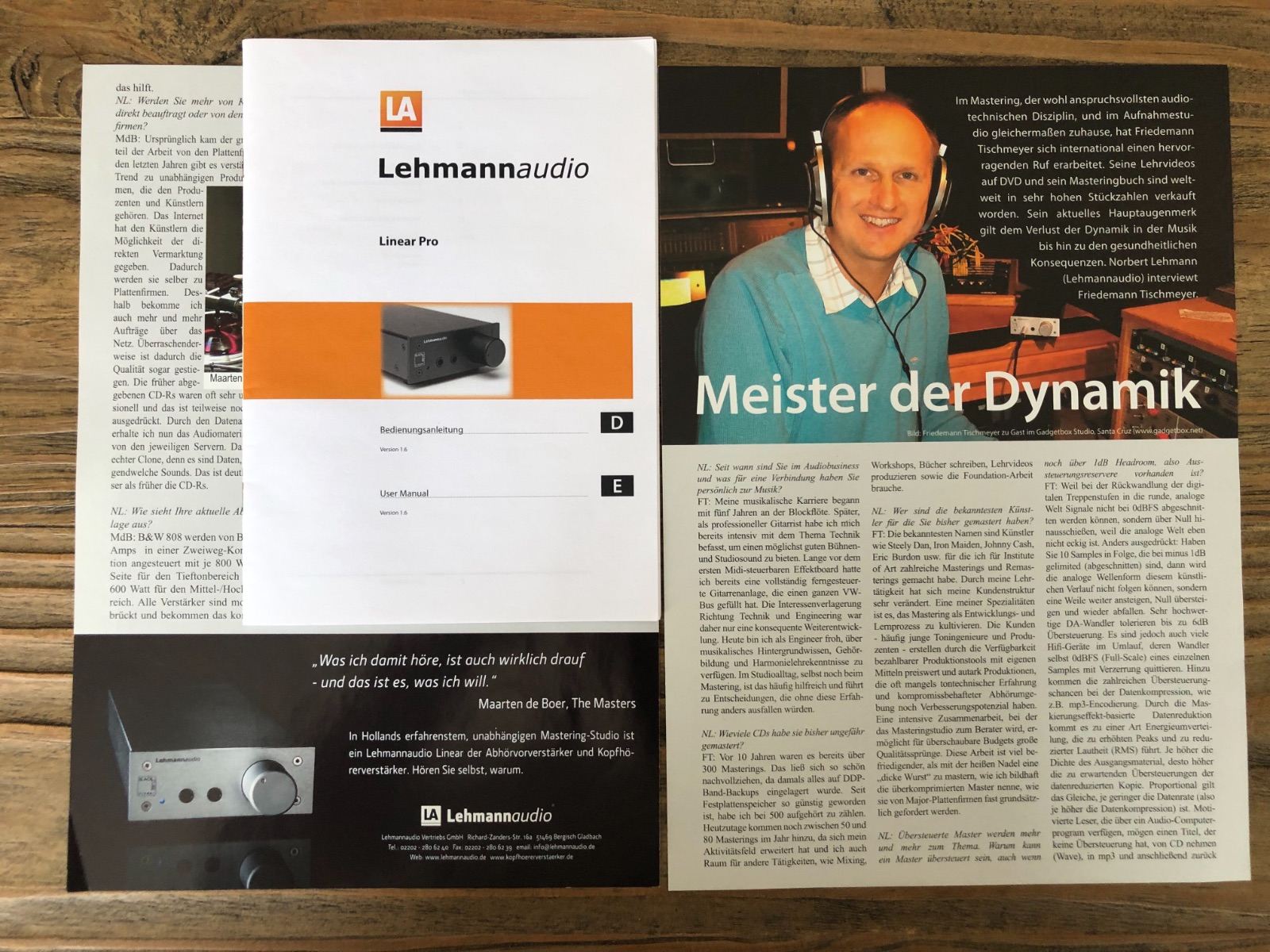 FS: Lehmann Audio Linear Pro - Stereo, Home Cinema, Headphones ...