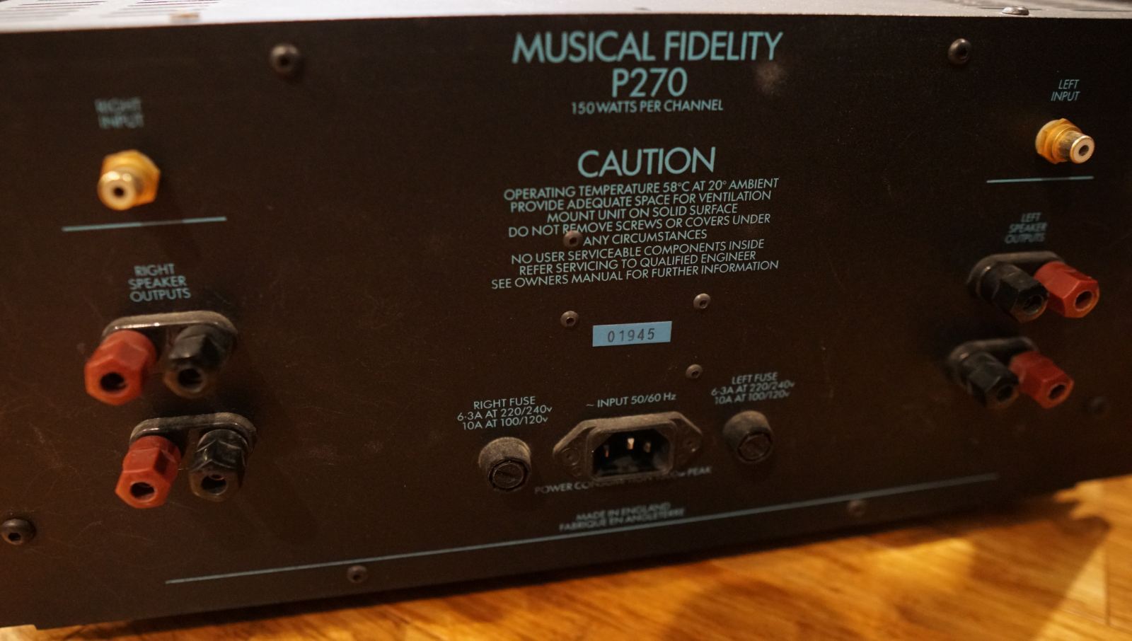Musical Fidelity P270-2 Power Amp - Stereo, Home Cinema, Headphones ...