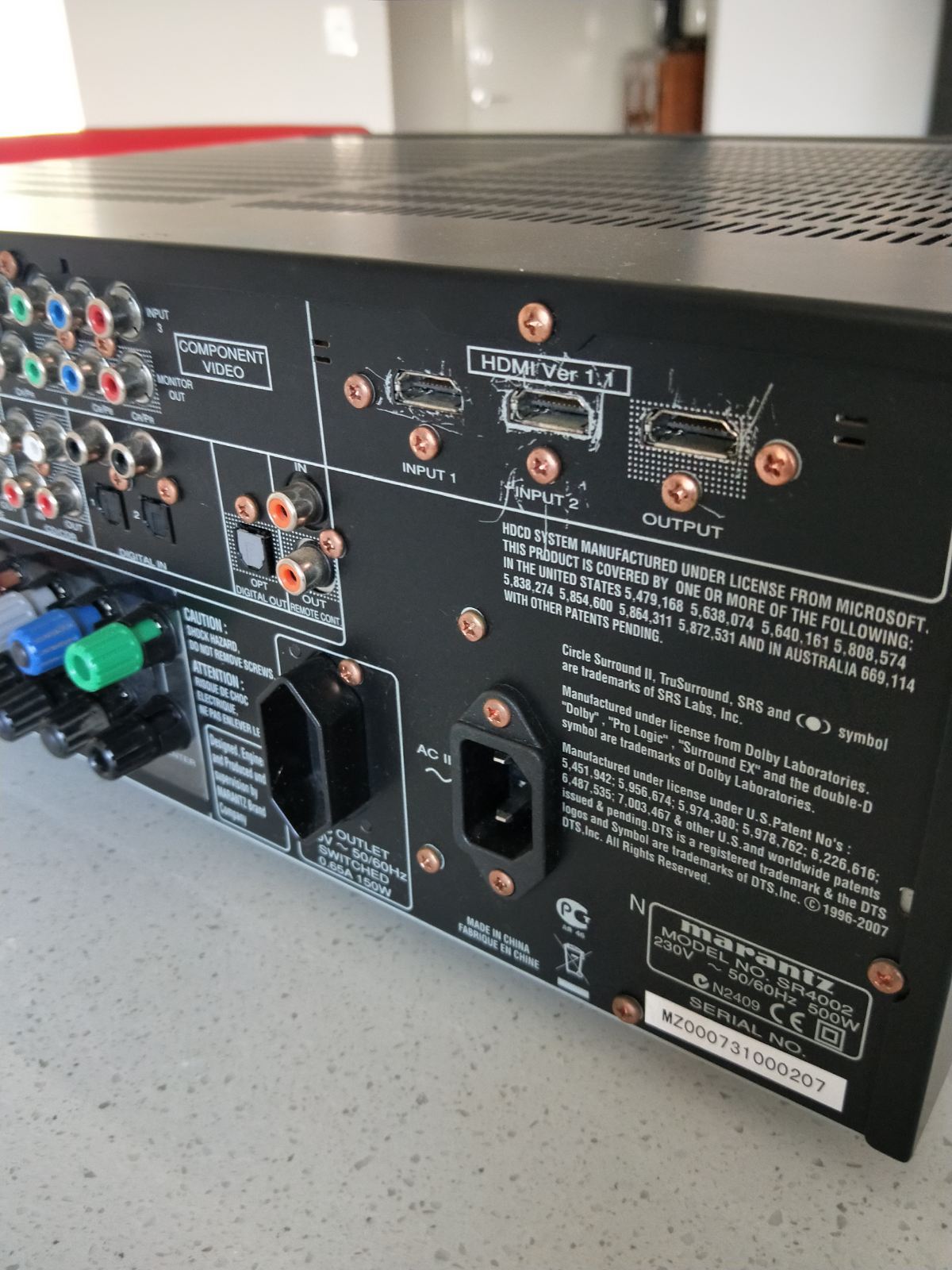 Marantz AV Surround Receiver SR 4002 - Stereo, Home Cinema, Headphones Components - StereoNET