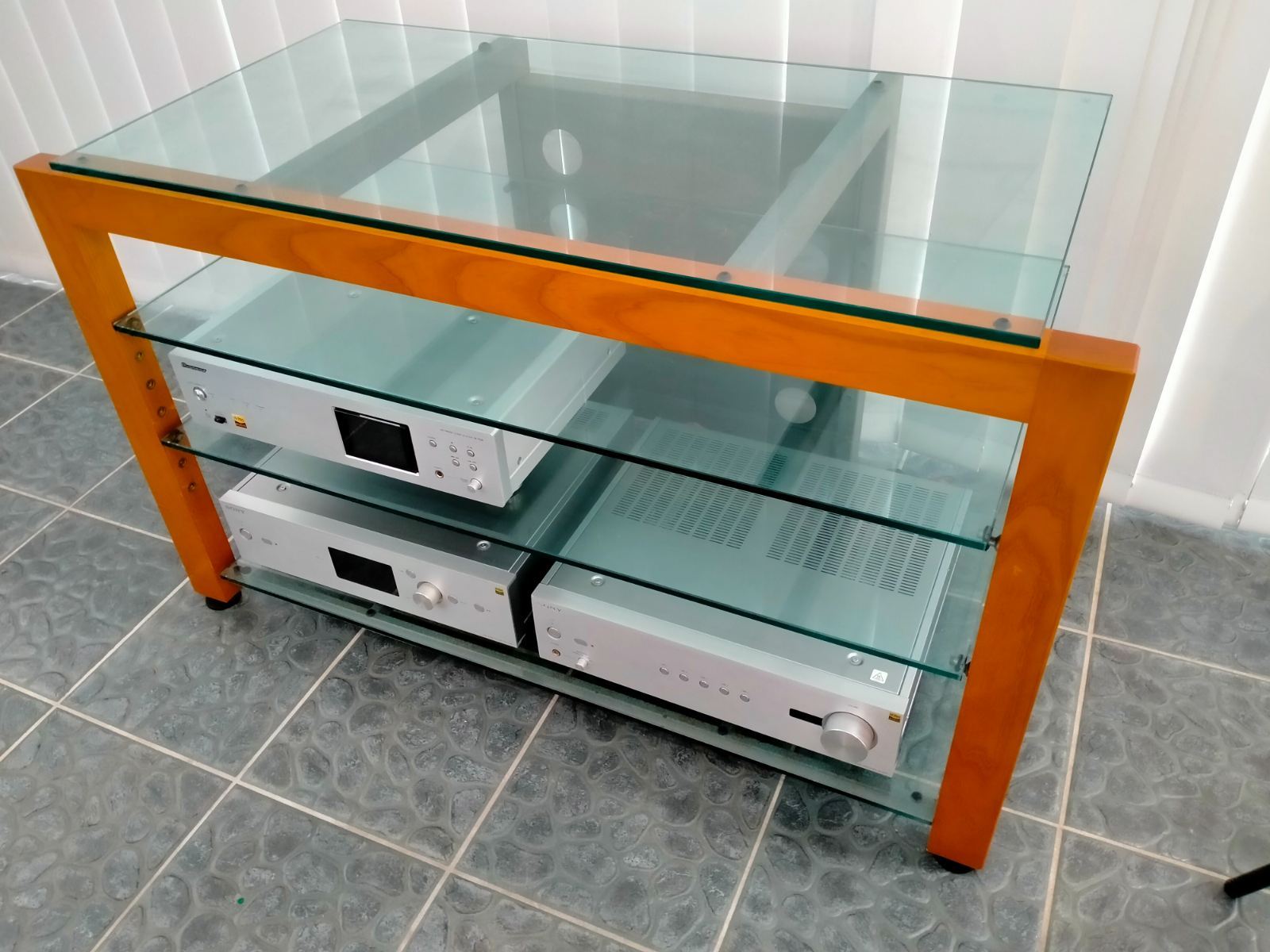 4 Tier Flexible Audio Rack - Stereo, Home Cinema, Headphones Components ...