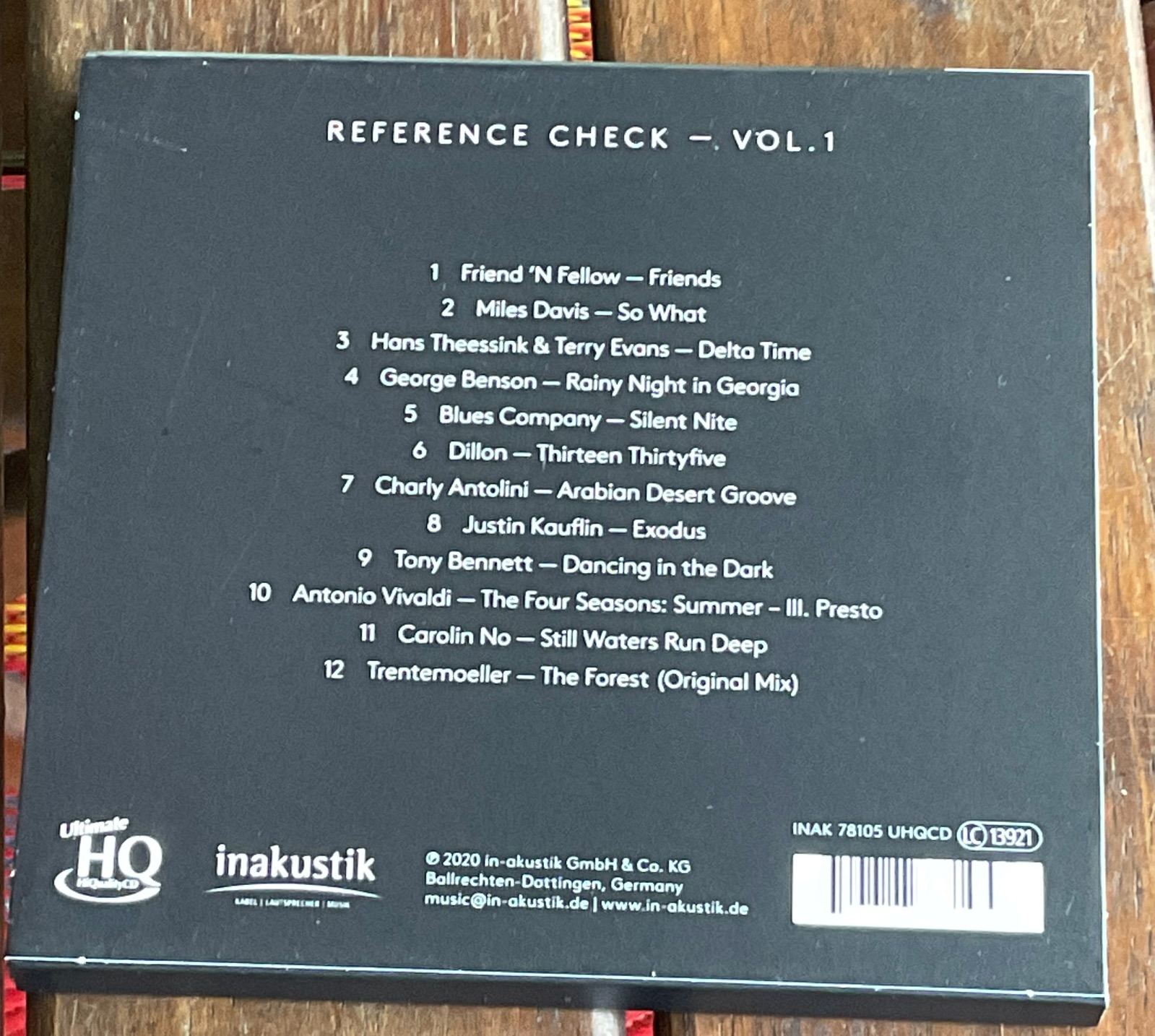 FS: CANTON: Reference Check Volume 1 UHQCD (SOLD PENDING) - Vinyl, CD, and Blu-ray - StereoNET