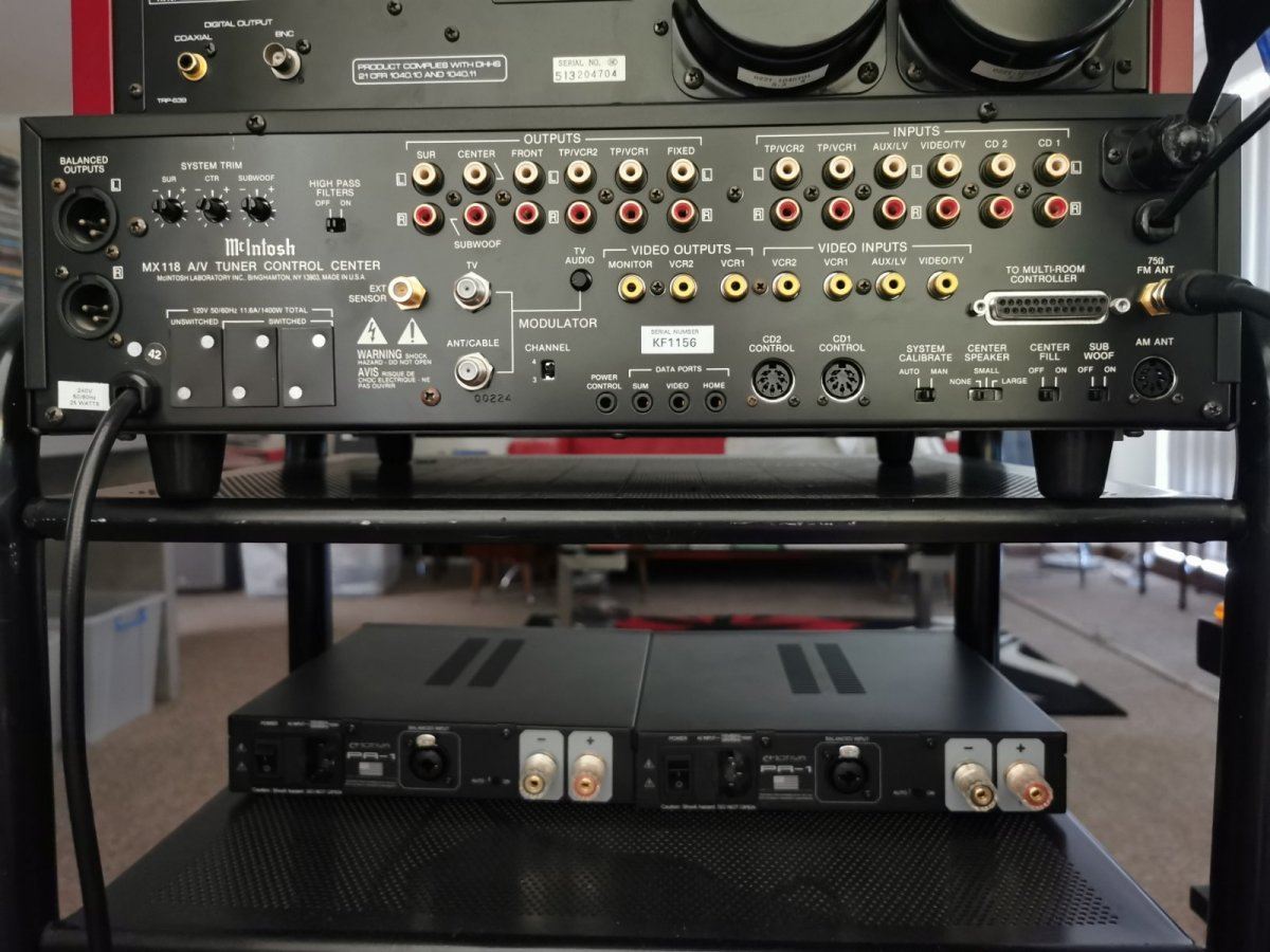 WITHDRAWN FROM SALE-MCINTOSH MX118 AV PRE-AMPLIFIER/FM TUNER - Stereo ...