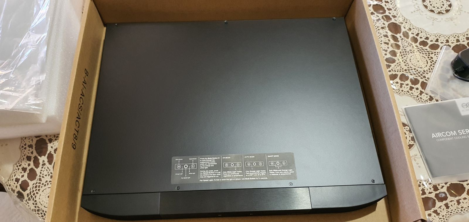 Aircom S8 Table Fan for AV components - Hi-Fi and Cinema Cables ...