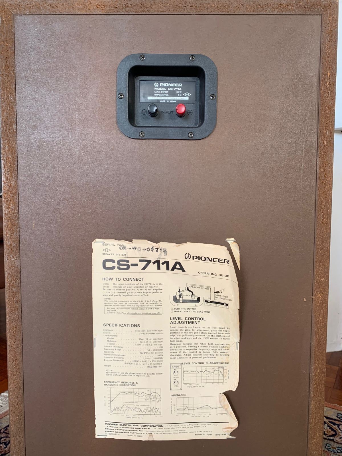 Which to keep: Pioneer CS-711A or Pioneer CS-88? - Speakers, Soundbars ...