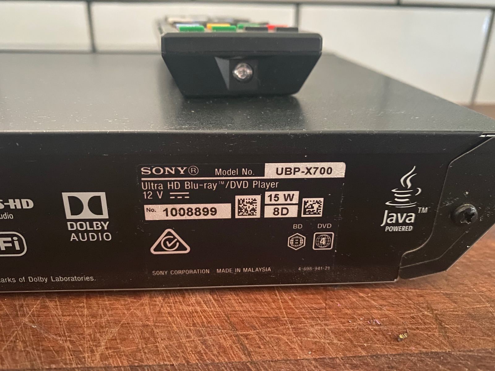 FS: Sony UBP-X700 - Stereo, Home Cinema, Headphones Components - StereoNET