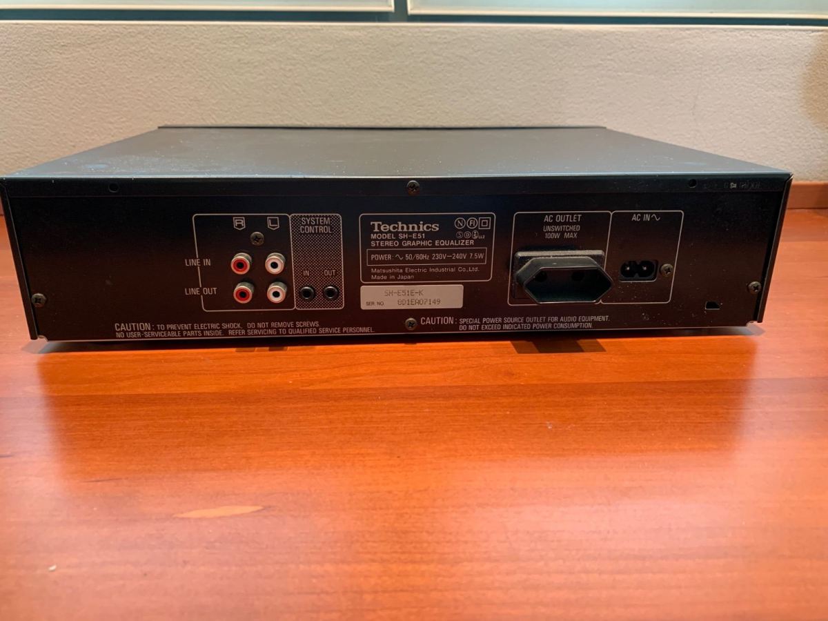 TECHNICS SH-E51 EQ SOUND PROCESSOR WITH SPECTRUM ANALYSER - Stereo ...