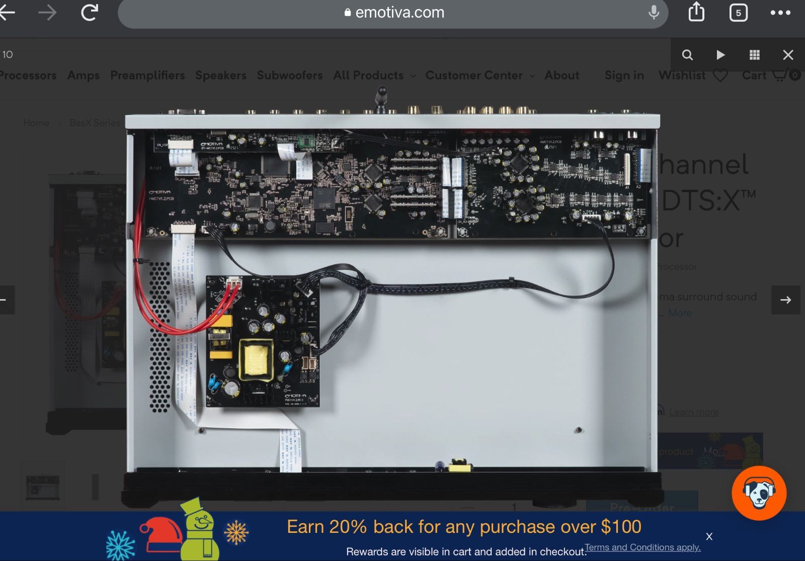 Emotiva BasX MC1 13.2 Channel Dolby Atmos® & DTS:X™ Cinema Processor ...