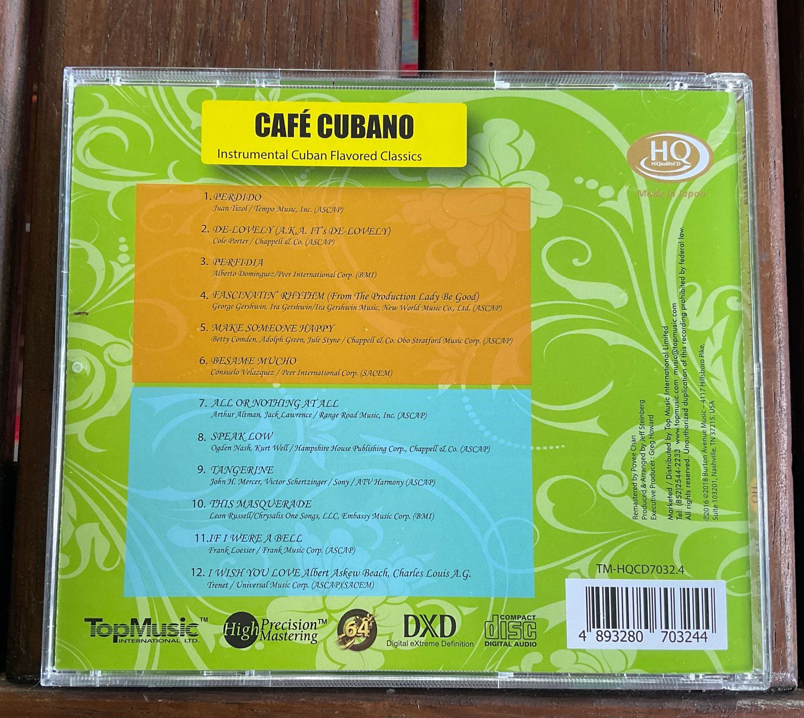 FS: "CAFE CUBANO" DXD HQCD (Instrumental Cuban Classics) - Vinyl, CD ...