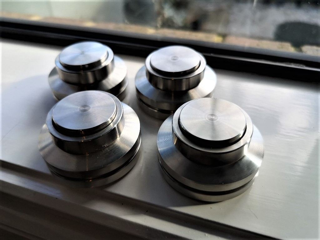 FS: Stainless steel Acoustic Feet x 4 pcs - Hi-Fi and Cinema Cables ...