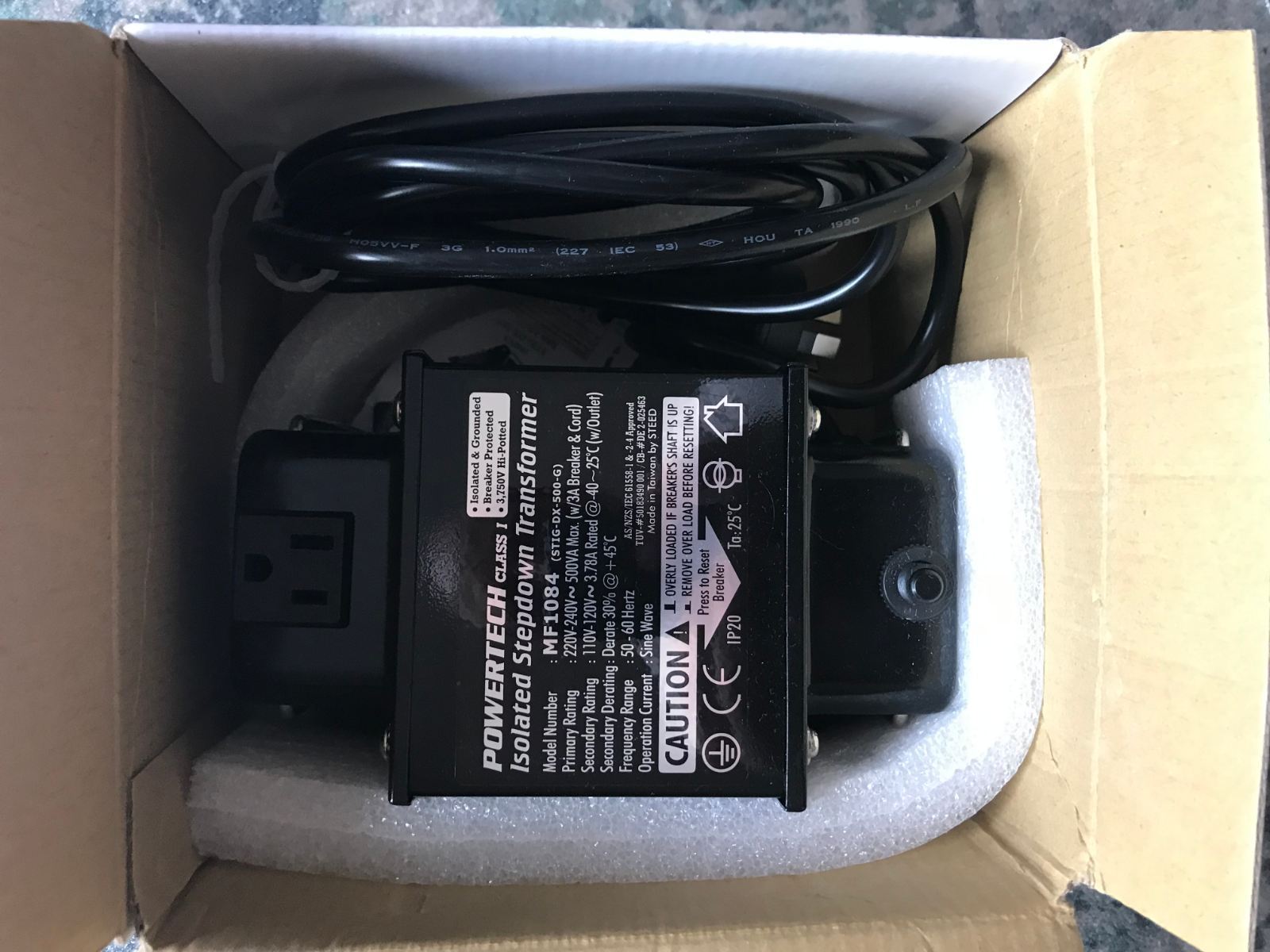 FS: 500W 240 - 120V Isolated Stepdown Transformer |﻿ Hi-Fi and Cinema ...