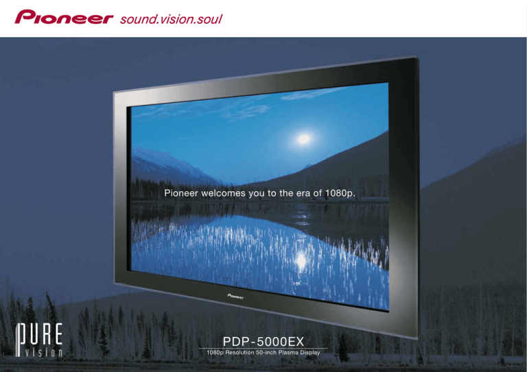 Pioneer , PDP-5000 EX , Plasma 50" Monitor - Stereo, Home Cinema ...