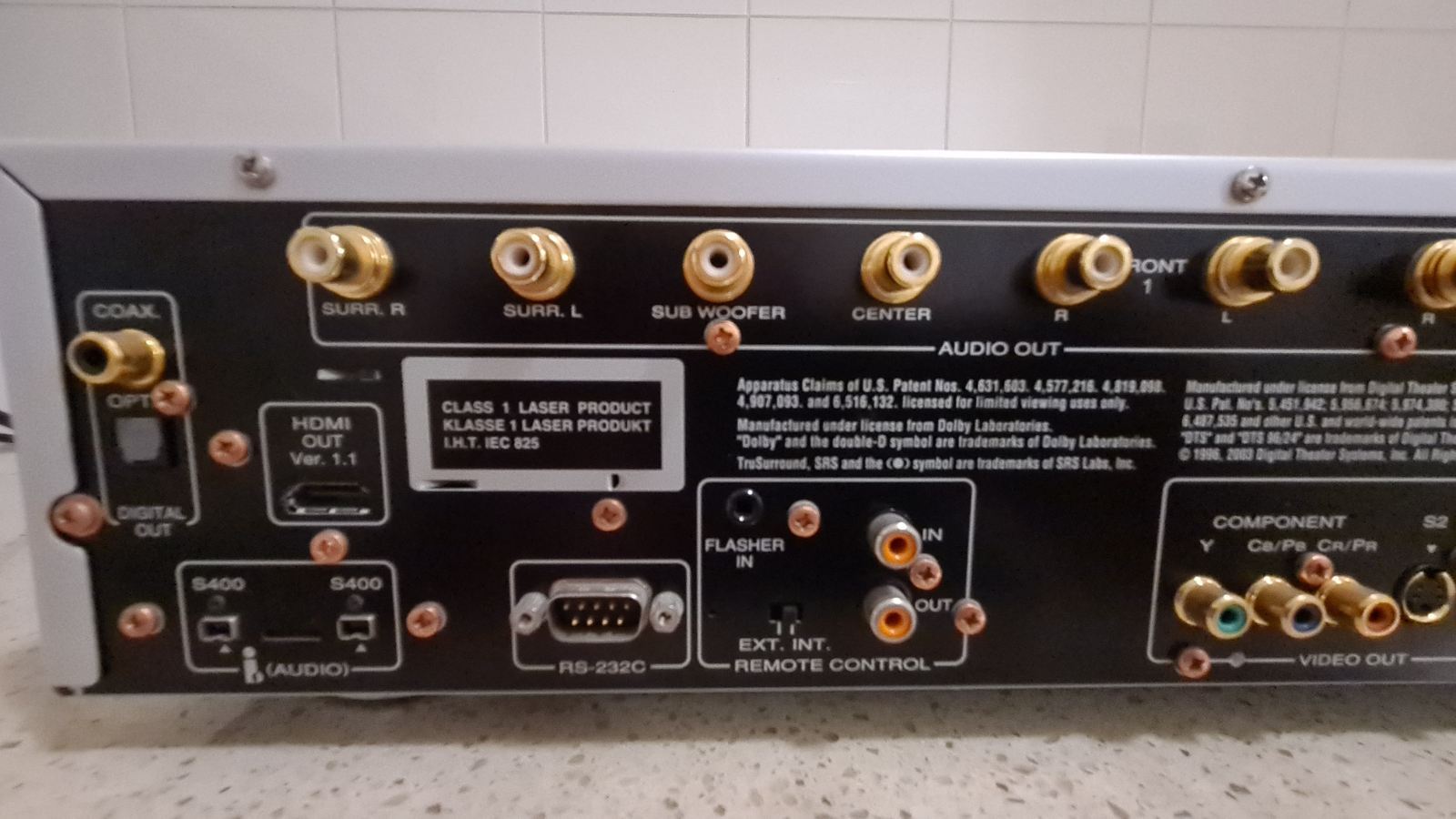 Marantz DVD 9600 universal DVD/ CD Player - Stereo, Home Cinema ...