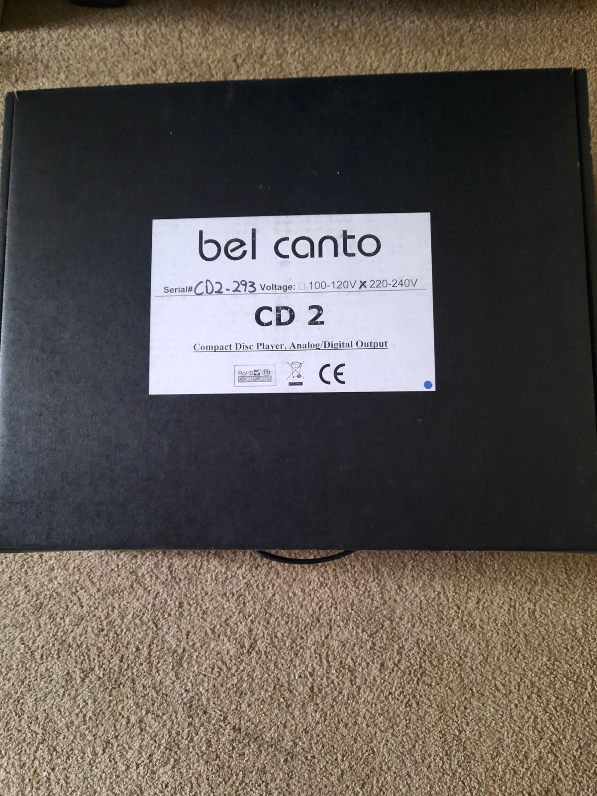 FS: Bel Canto CD2 cd player |﻿ Stereo, Home Cinema, Headphones Components