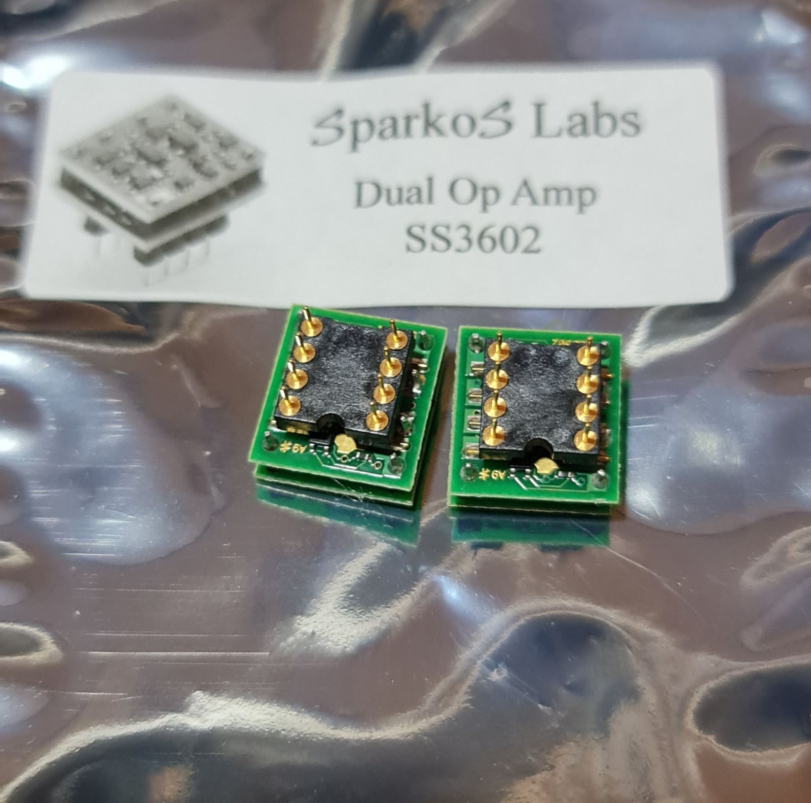 SOLD: Pair of Sparkos Dual Discrete Opamp SS3602 - Hi-Fi and Cinema ...