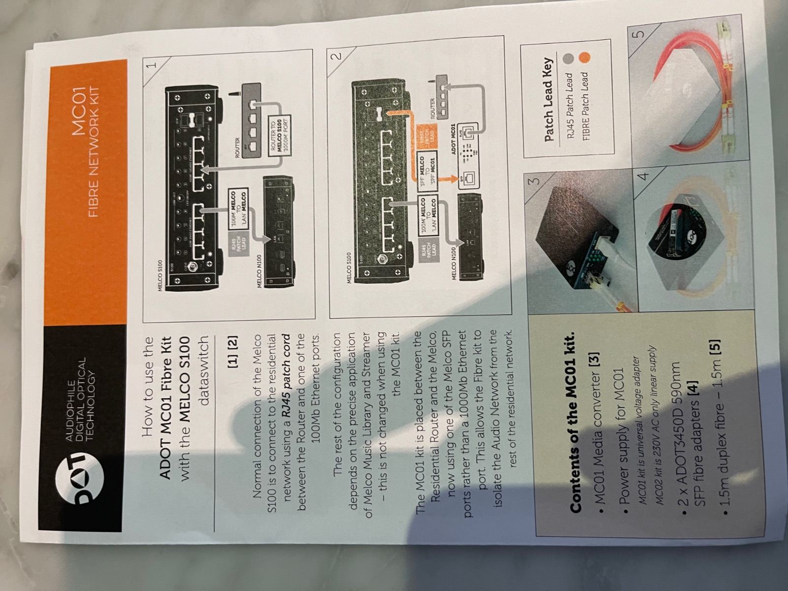 FS: ADOT MC 01 Audiophile grade optical fibre kit - Hi-Fi and Cinema ...