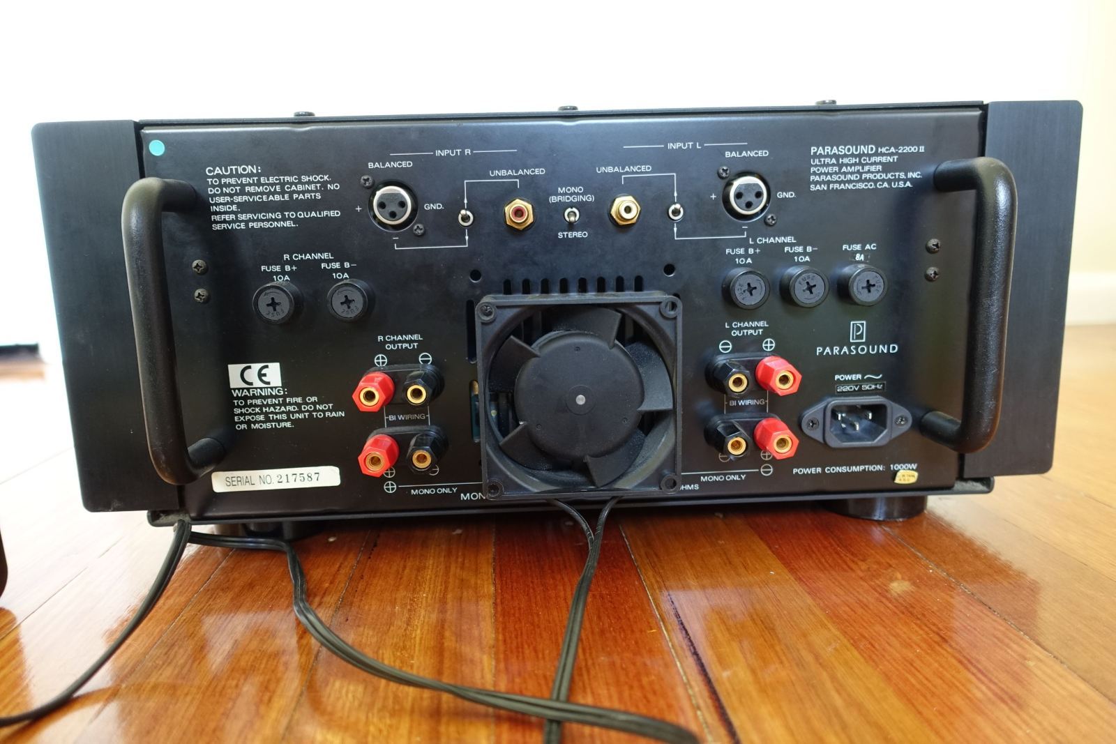 Parasound HCA-2200II 2 CHANNEL POWER AMP - Stereo, Home Cinema ...