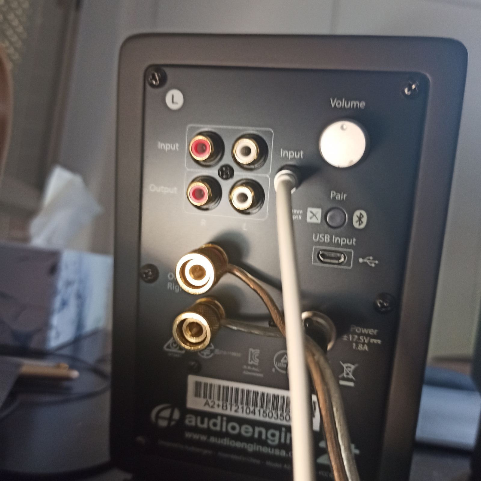 SOLD - Audioengine 2+ Wireless Desktop Speakers Black + Stand - Stereo ...