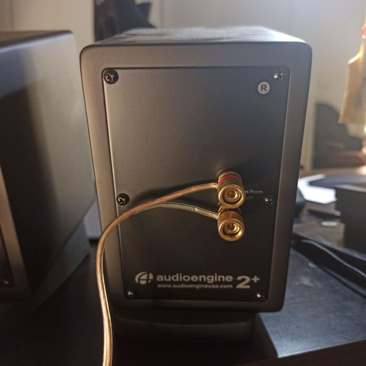 SOLD - Audioengine 2+ Wireless Desktop Speakers Black + Stand - Stereo ...