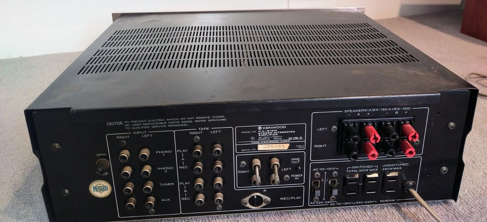 FS: KENWOOD KA 8150 Vintage Amplifier! - Stereo, Home Cinema ...