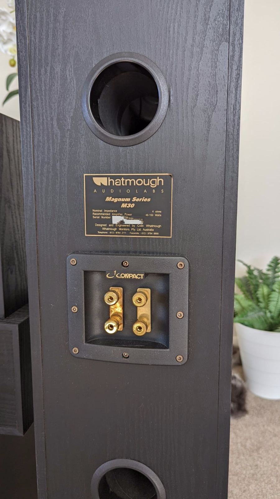 Whatmough Audiolabs Magnum speaker system with 10" Velodyne subwoofer. - Stereo, Home Cinema ...