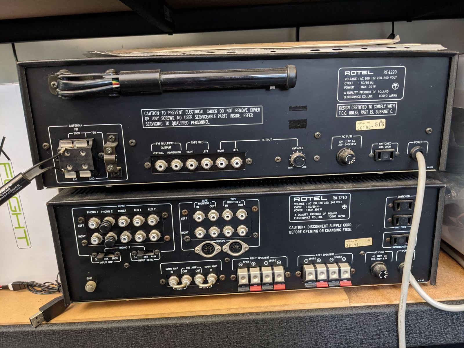 FS: ROTEL Amplifier & Tuner RT-1210 RA-1220 (Bulk Sale) - Stereo, Home ...