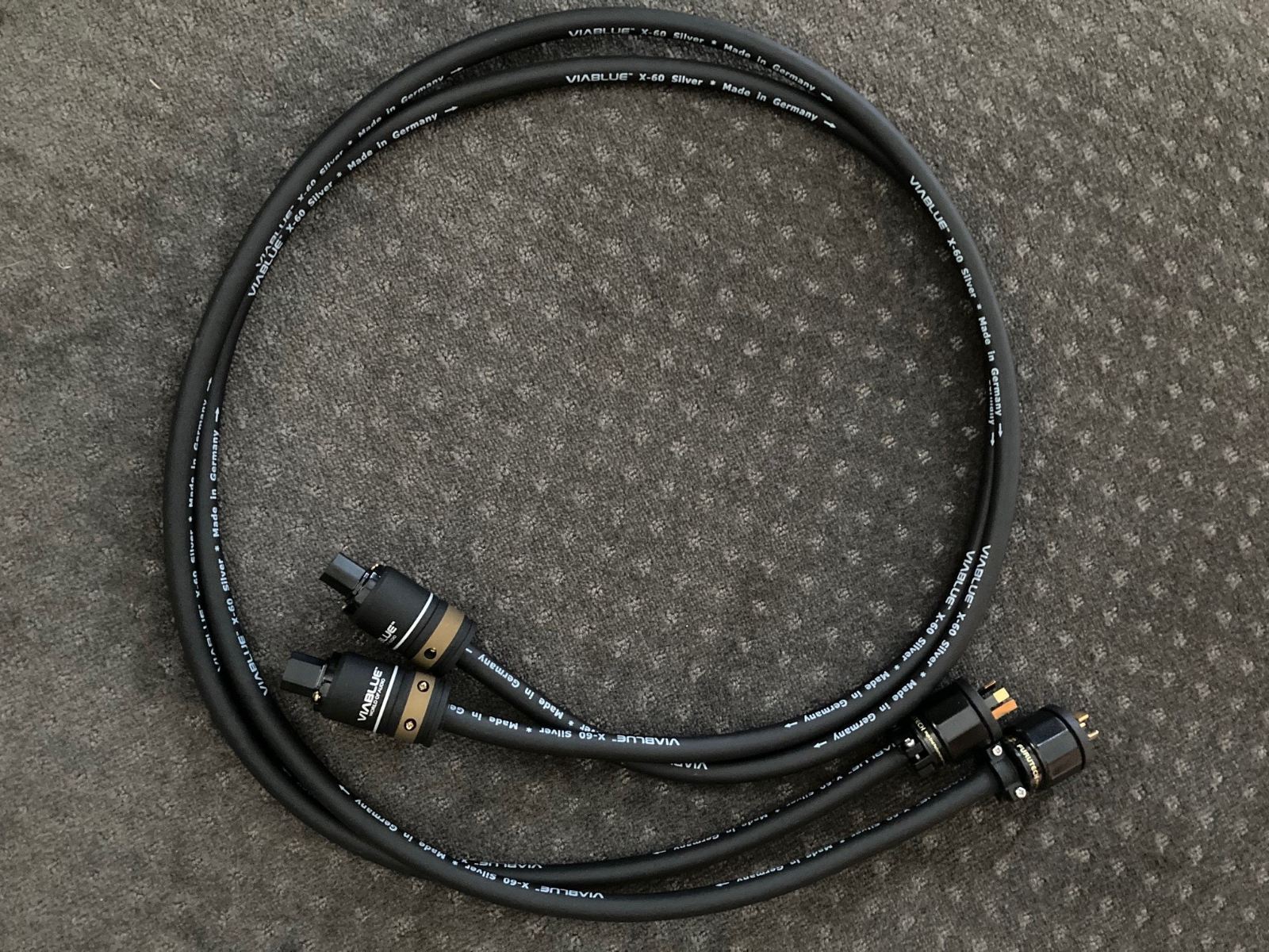 FS: Viablue X-60 Silver Power cords (2) - Hi-Fi and Cinema Cables ...