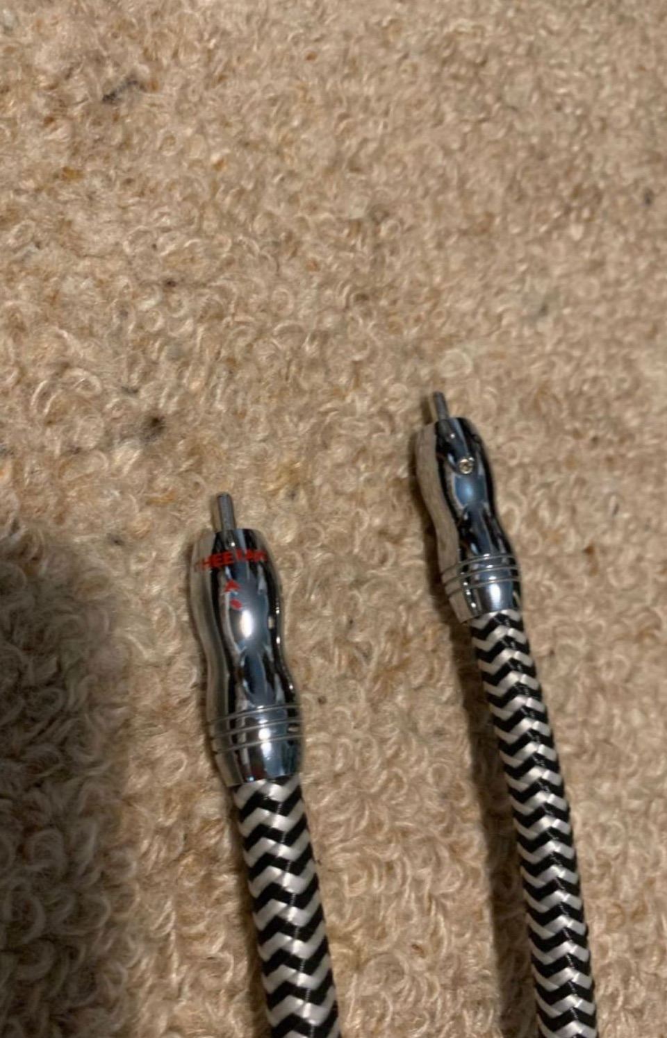 FS: Audioquest Cheetah RCA cable 1m(solid silver conductors) - Hi-Fi ...