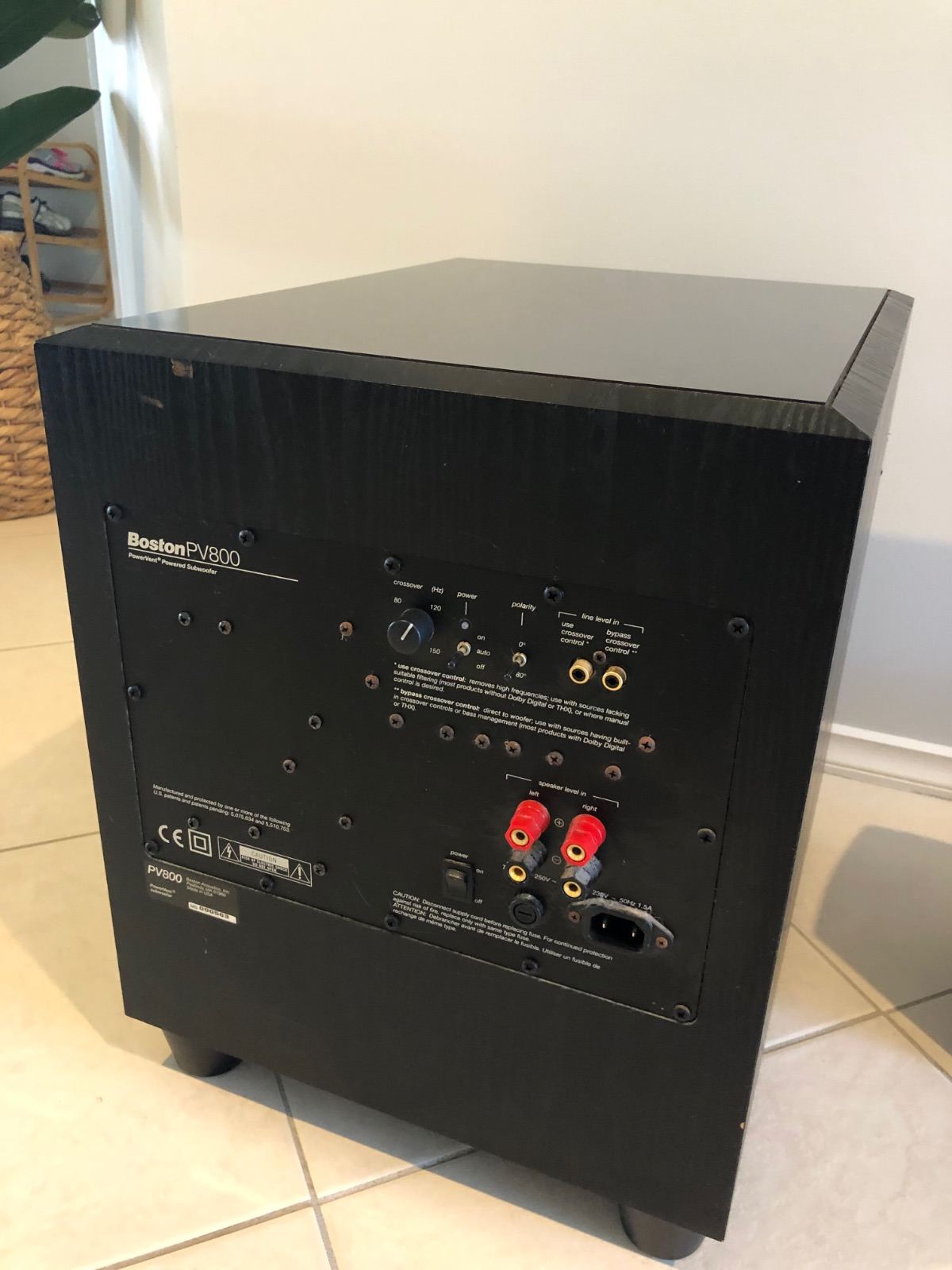 Boston Acoustic VR12 centre speaker, VRS surrounds, & PV800 sub ...