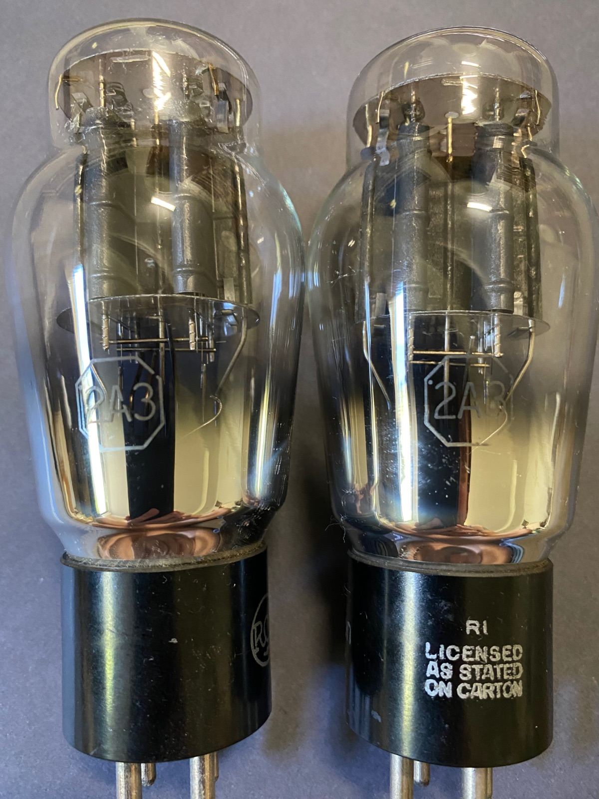 FS: RCA 2A3 Pair - Black Plate |﻿ Hi-Fi and Cinema Cables & Accessories