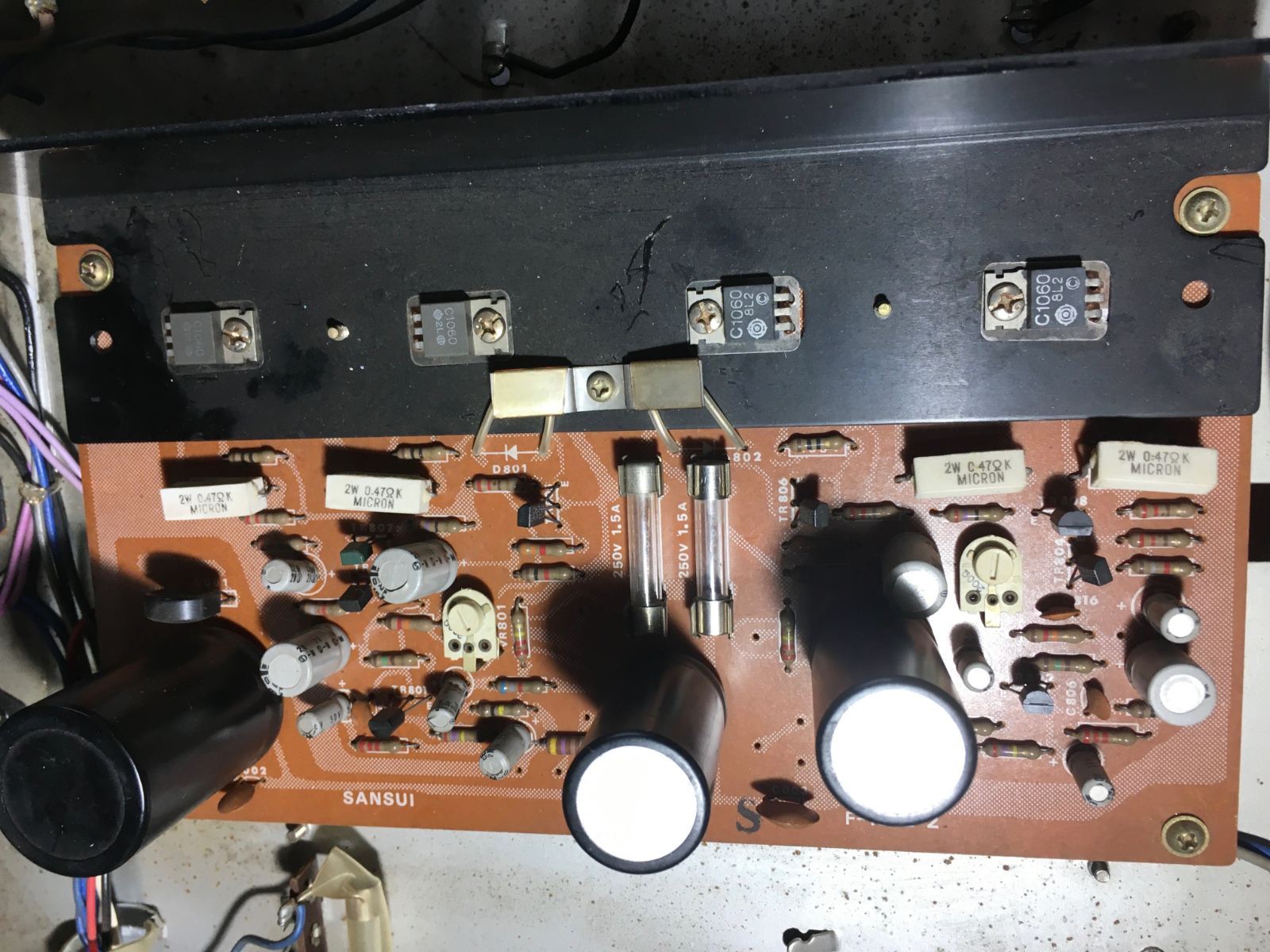 Sansui AU-101 novice first rebuild/restoration - Stereo Amplifiers ...
