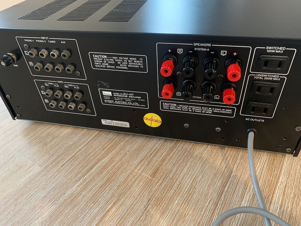 SOLD: FS: Sansui AU-417 amplifier - Stereo, Home Cinema, Headphones ...