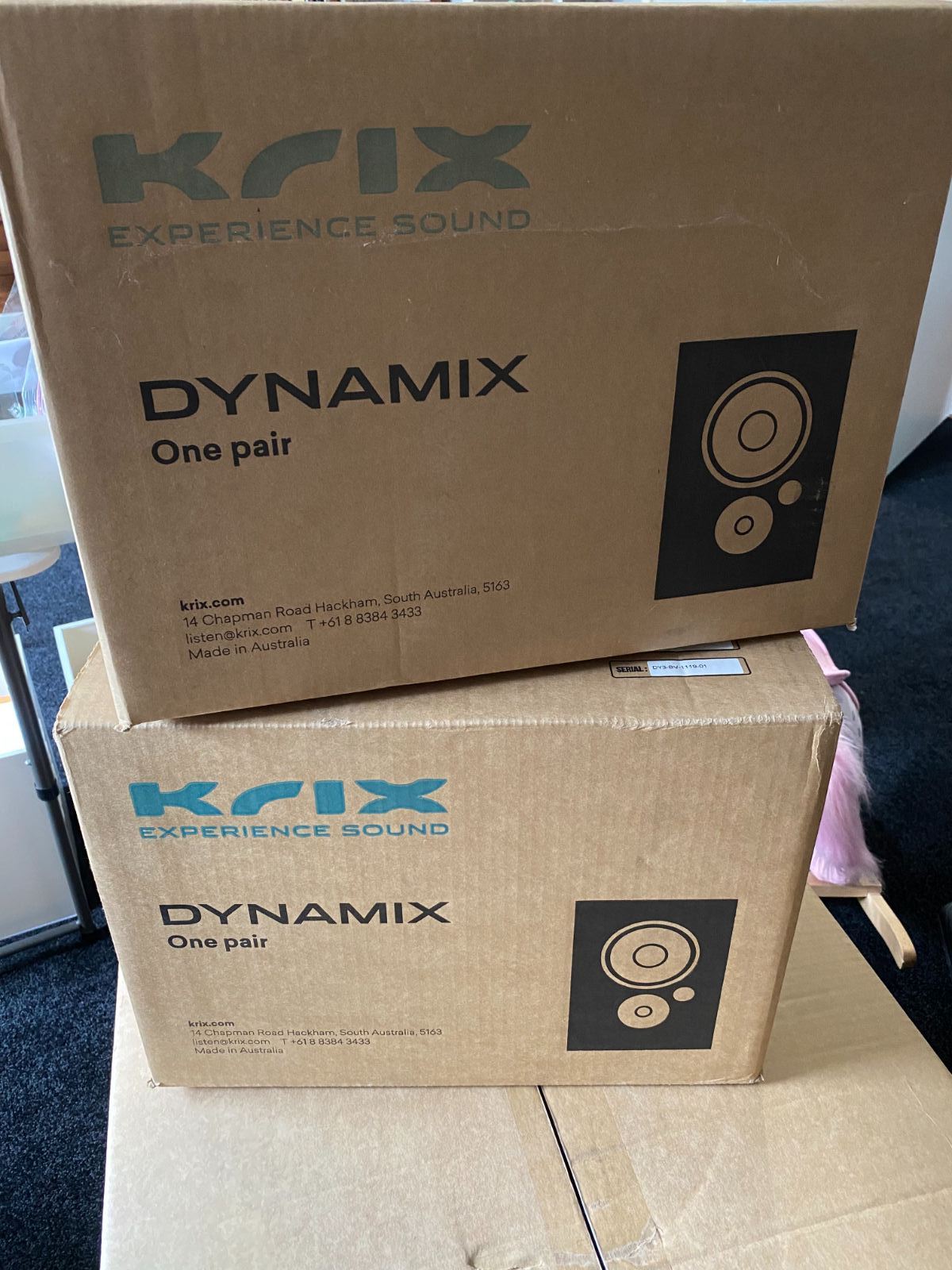 FS: Brand New KRIX Dynamix Black Vinyl On-Wall Speakers (pair) Colour ...