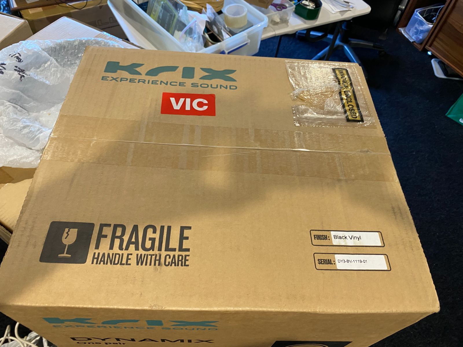 FS: Brand New / Unopened KRIX Dynamix Black Vinyl On-Wall Speakers ...