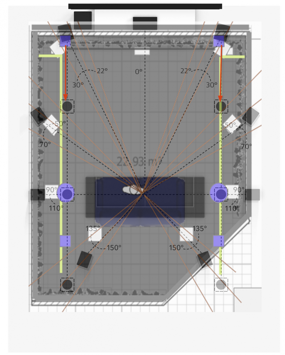 Trying to work out height/ceiling speakers in 9.2.6 configuration ...