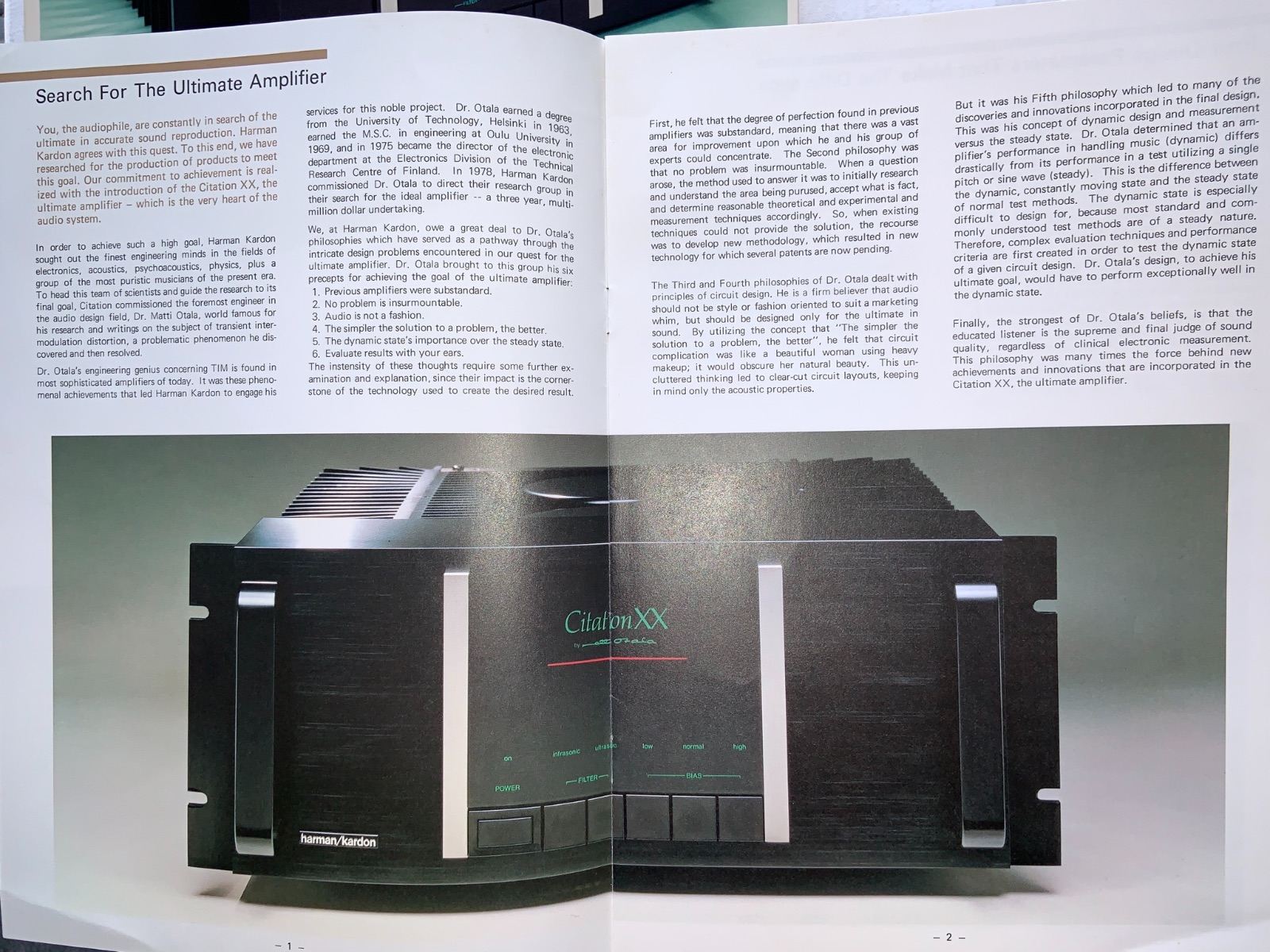 FS: Citation XX Power Amp with XXP Preamp - Stereo, Home Cinema ...