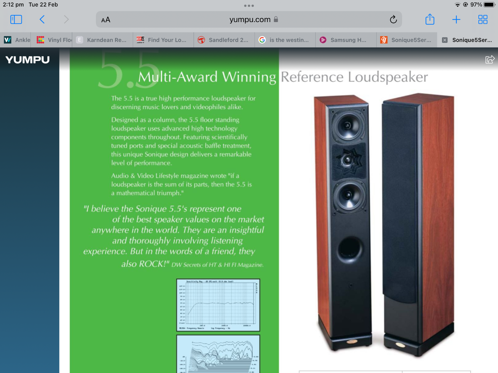 NAD 7.1 System including NAD T773 Amp with remote plus Sonique SAV 5 ...