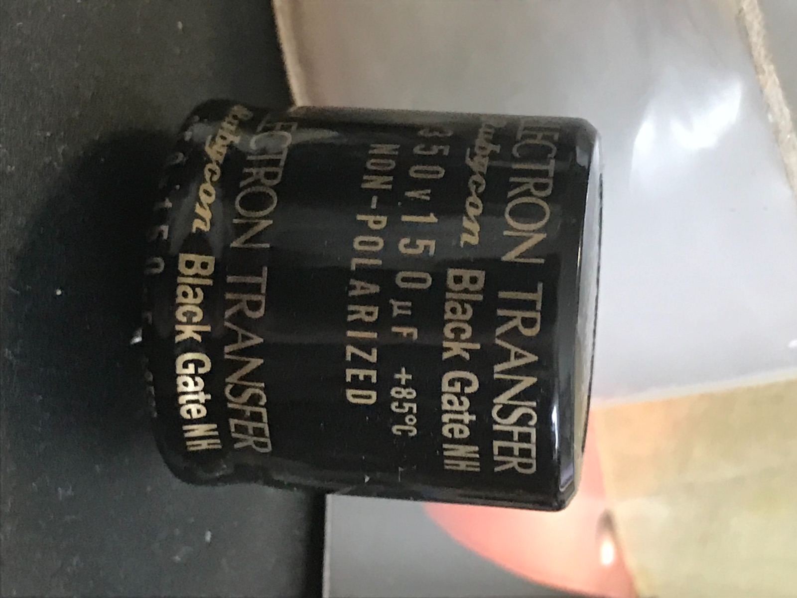 Original black gate nh electron transfer 150 mf 350 volt capacitor - Hi ...