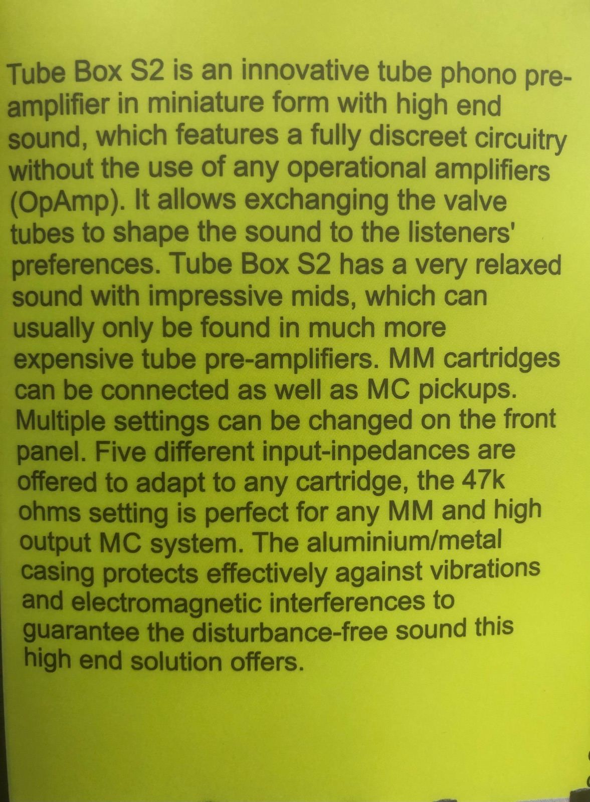 FS: TubeBox S2 - Stereo, Home Cinema, Headphones Components - StereoNET