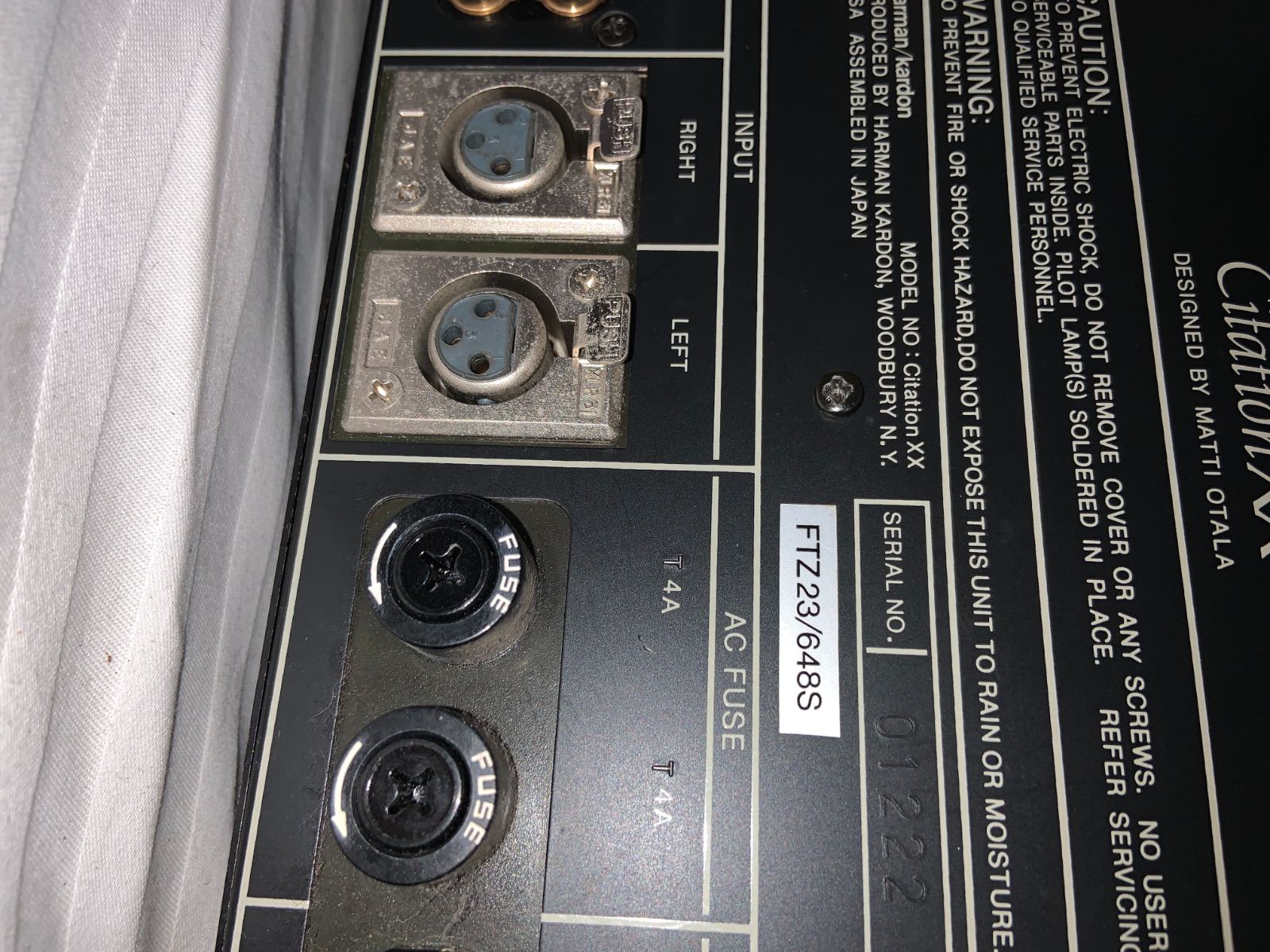 FS: Citation XX Power Amp with XXP Preamp - Stereo, Home Cinema ...