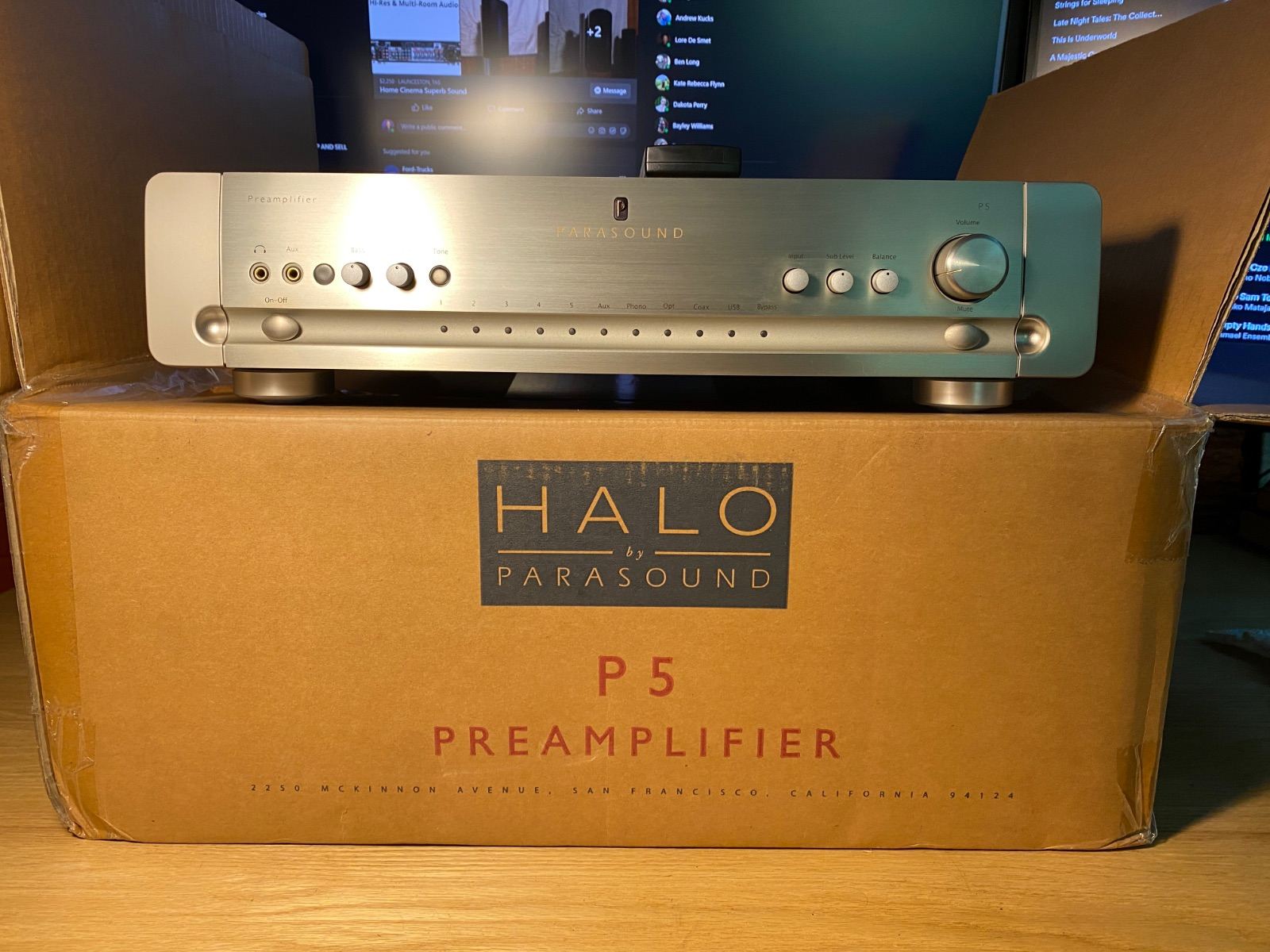 FS: Parasound P5 pre amplifier |﻿ Stereo, Home Cinema, Headphones ...