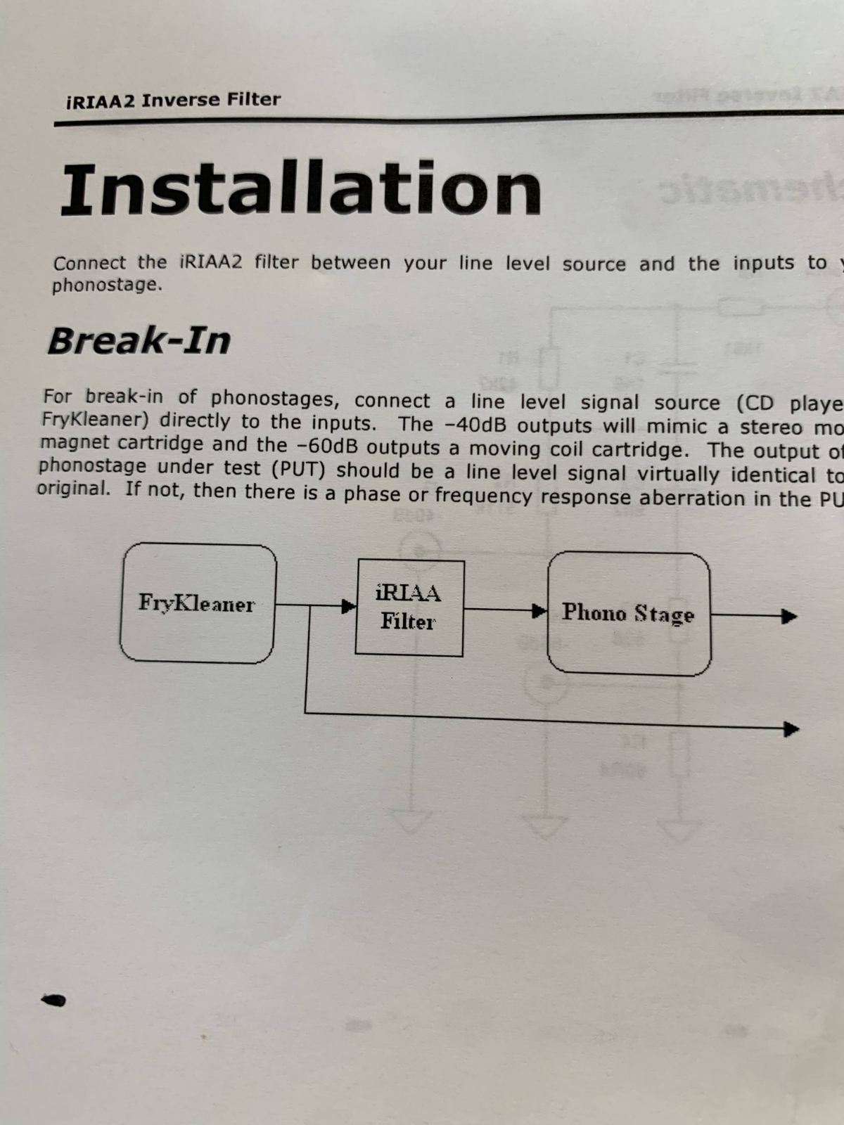 SOLD: FS: Hagerman iRIAA2 - Inverse RIAA Filter - Hi-Fi and Cinema ...