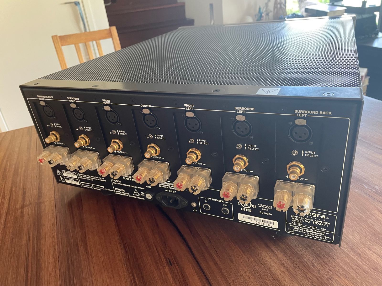 FS: (Melb) Integra Research RDA 7.1 - 7 channel home theatre amplifier ...