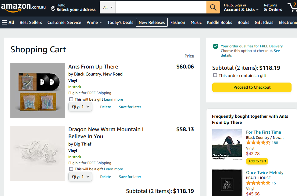 Rip Off price of New Records or perhaps better known as Vinyl ...